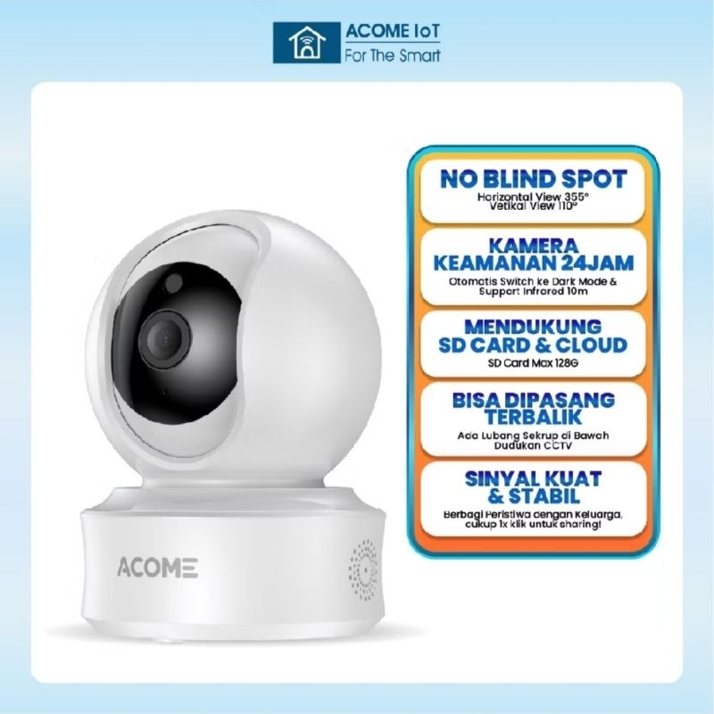 Jual Acome Smart CCTV Wifi APC03 Camera 4MP Full HD 1440P CCTV Dalam ...