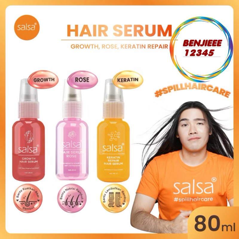 Jual SALSA Hair Serum Vitamin rambut spray healthy hair serum salsa ...