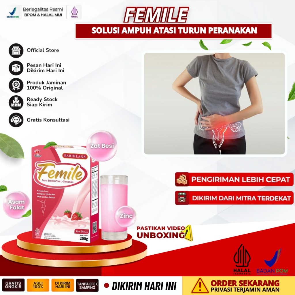 Jual FEMILE - Obat Turun Peranakan Wanita Obat Peranakan Turun Prolaps ...