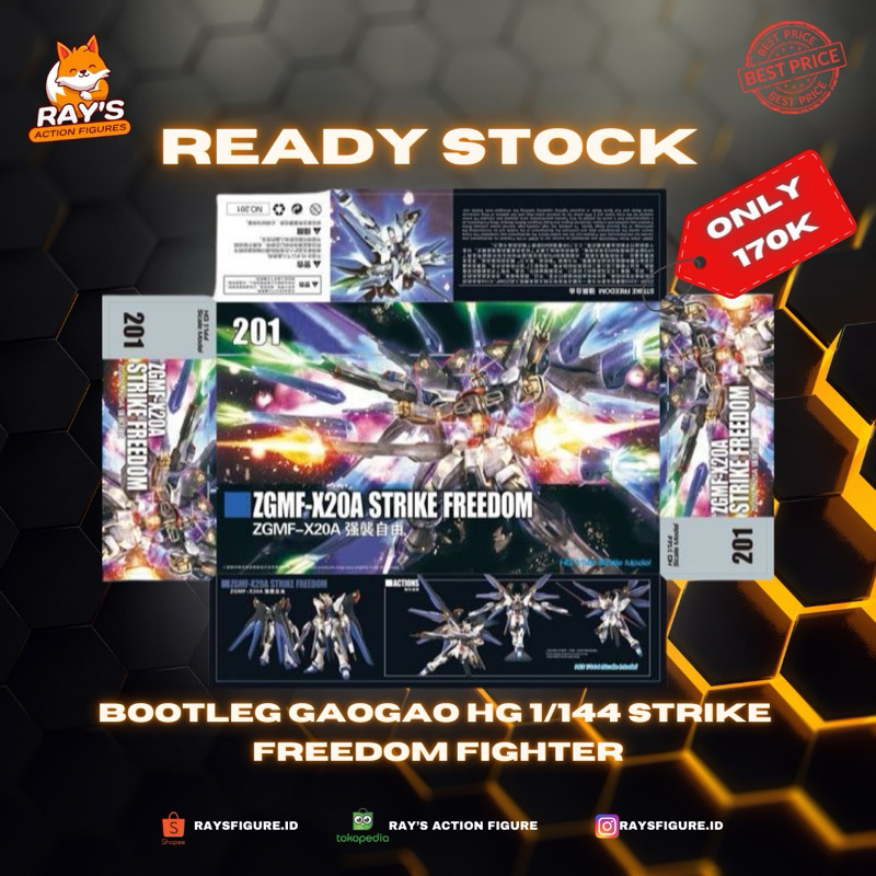 Jual Bootleg Gaogao HG 1/144 Strike Freedom Fighter | Shopee Indonesia