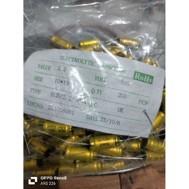 Jual Elco NP 2,2uf 100V Antel | Shopee Indonesia
