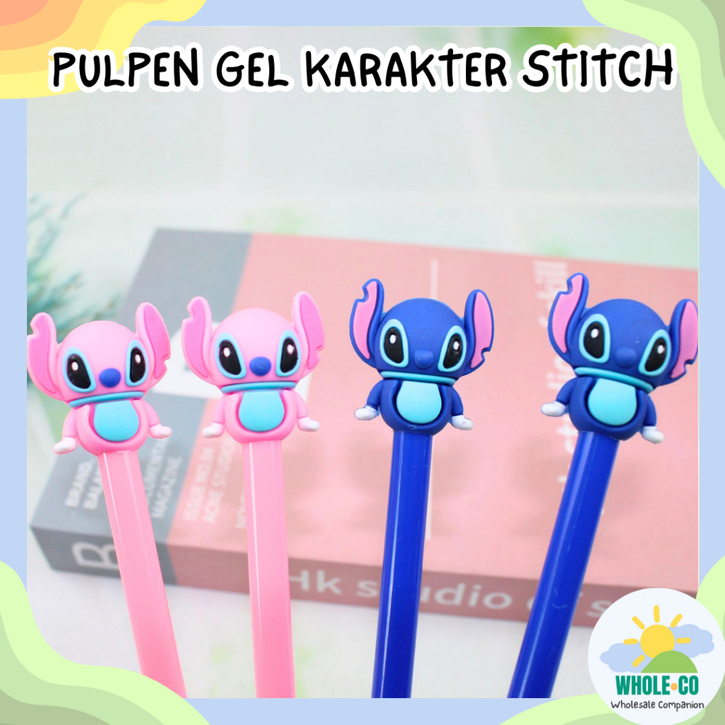 Jual Pulpen Gel Karakter Stitch Premium Lilo & Stitch Angel Pena ...