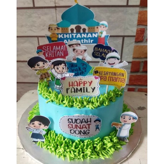 Jual Limited Edition Topper cake kue untuk khitan ulang tahun sunat ...