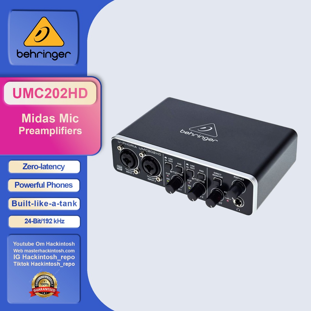 Jual Behringer UMC202HD: Audio Interface Profesional untuk Kreator ...