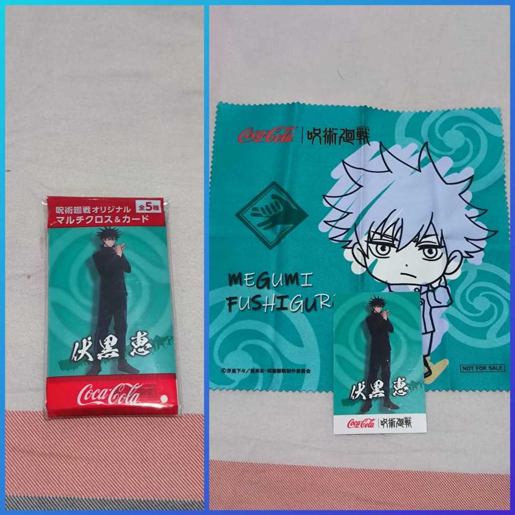 Jual Coca Cola x Jujutsu Kaisen Multi Cloth + Collectible Card - Satoru ...