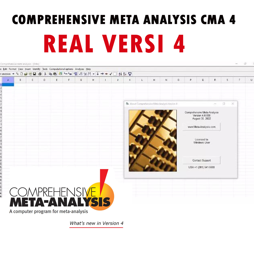 Jual SOFTWARE APLIKASI COMPREHENSIVE META ANALYSIS CMA 4 | Shopee Indonesia