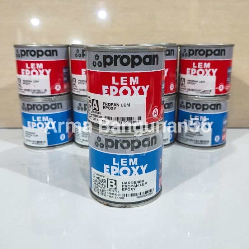 Jual Lem Epoxy Propan 340 gram 2 Komponen (Resin + Hardener) / 2 Lem Tone Lem Pipa Besi / Lem ...
