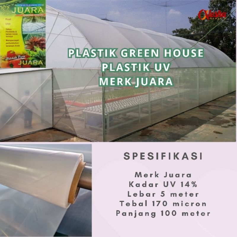 Jual Plastik UV Juara UV Film / Plastik Green House 170 micron Ulet dan ...