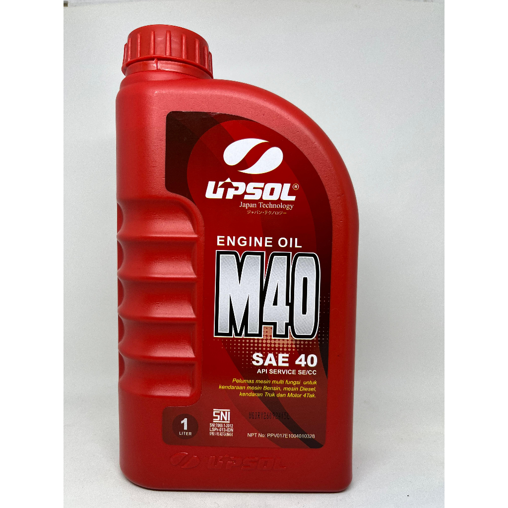 Jual OLI UPSOL MURAH M40 SAE 40 1LITER ORIGINAL | Shopee Indonesia