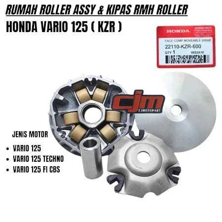 Jual PAKET CVT KIRIAN RUMAH ROLLER SET KIPAS RUMAH ROLLER VARIO 125 KZR ...