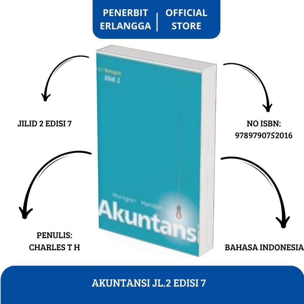 Jual [Erlangga Official] DISKON BUKU : AKUNTANSI JL.2## (CHARLES T ...