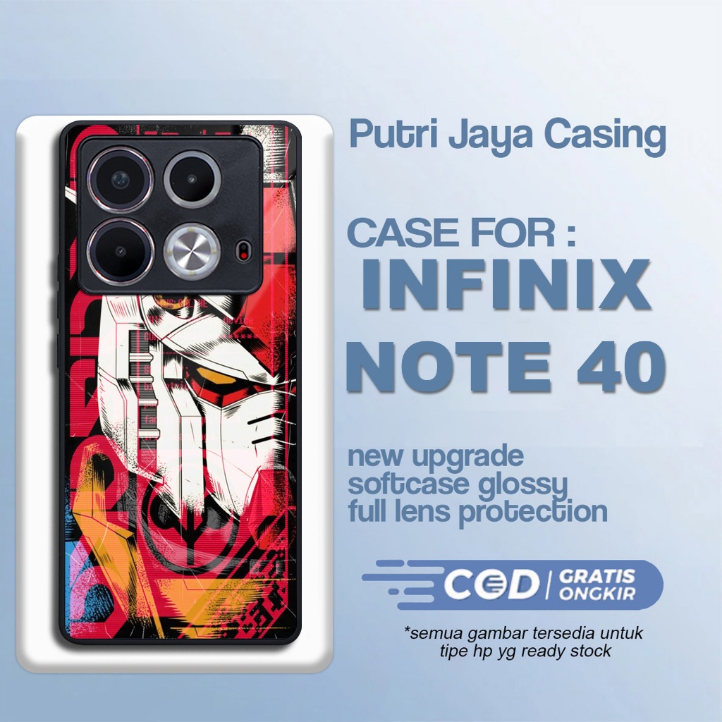 Jual Case Infinix Note 40 Terbaru Gundam Hardcase Softcase Glosy Casing Infinix Note 40 Termurah ...