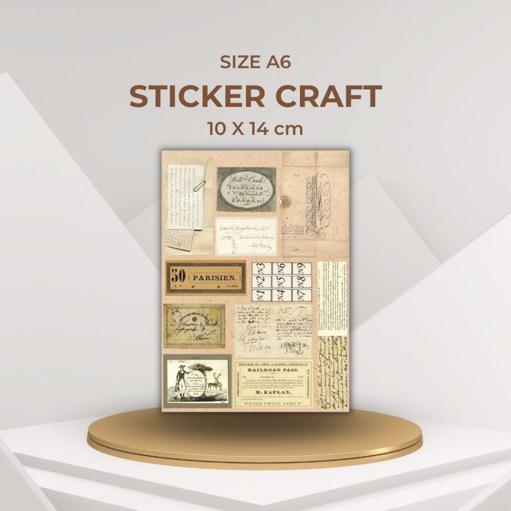 Jual Sticker Craft Aesthetic A6 Stiker Sticker Aesthetic Sticker Custom ...
