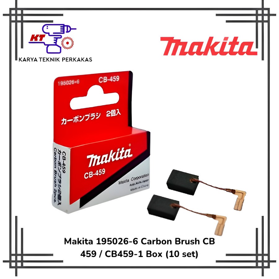 Jual Makita 195026-6 Carbon Brush CB 459 / CB459-1 Box (10 set ...