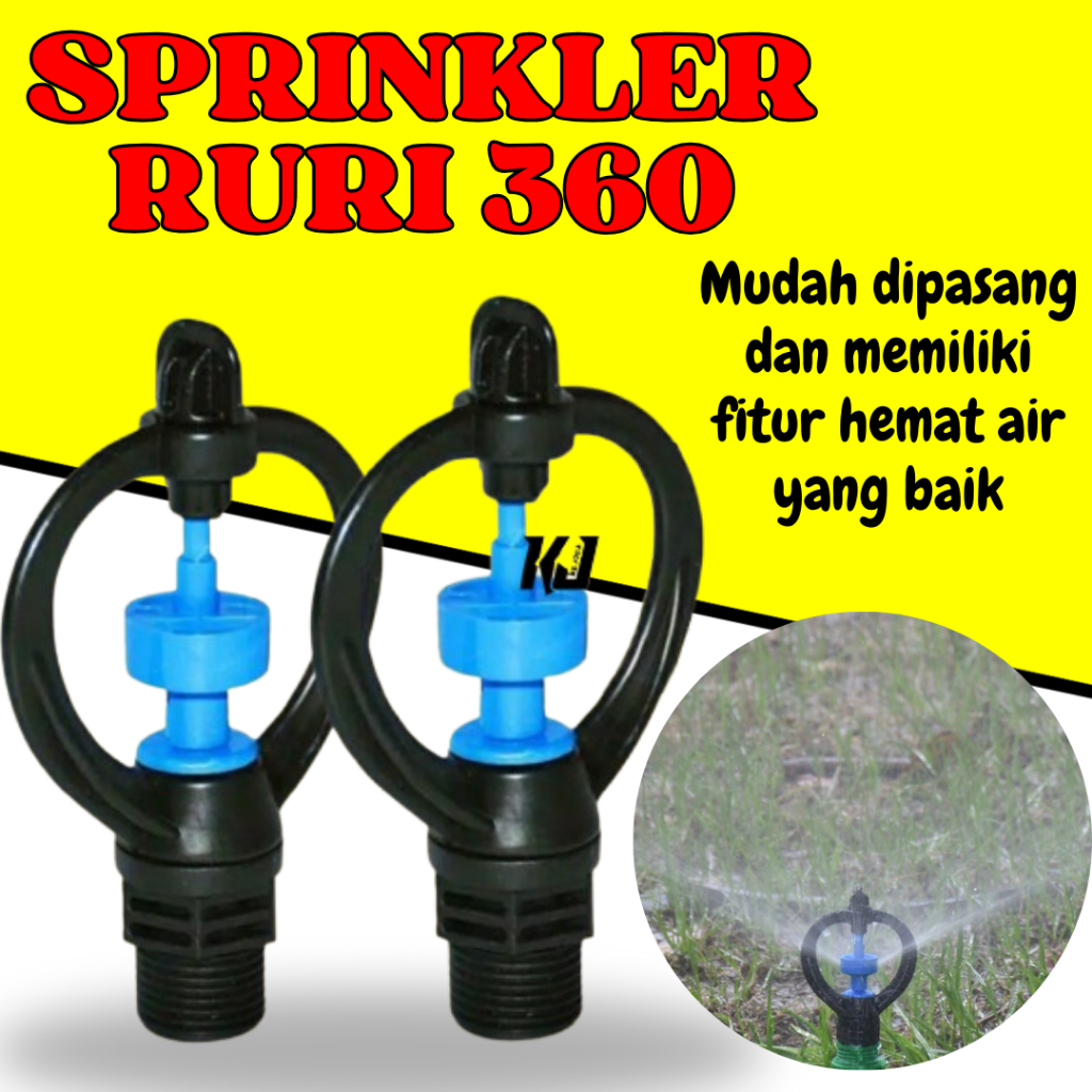 Jual SPRINKLER RURI 360 KINCIR AIR SPRINGKLER BERKEBUN TAMAN | Shopee ...