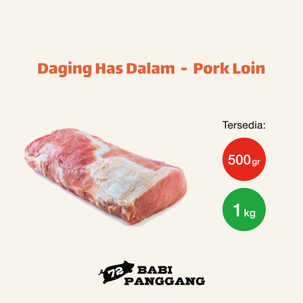 Jual Daging Babi Has Dalam / Pork Loin / Pork Tenderloin / Pork Fillet ...