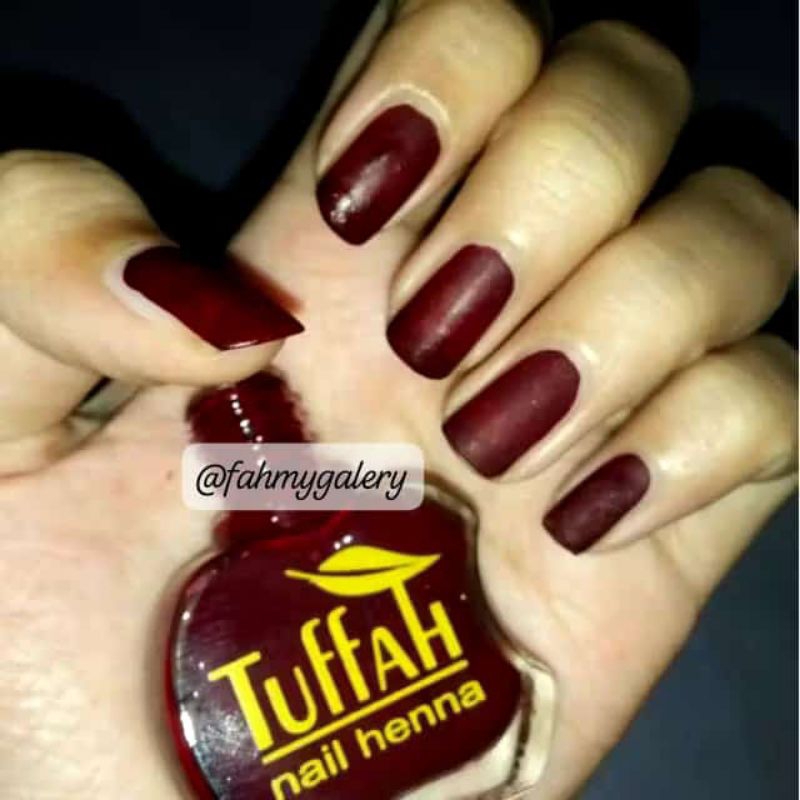 Jual Tuffah Nail Henna Ori//Tuffah Henna Maroon | Shopee Indonesia