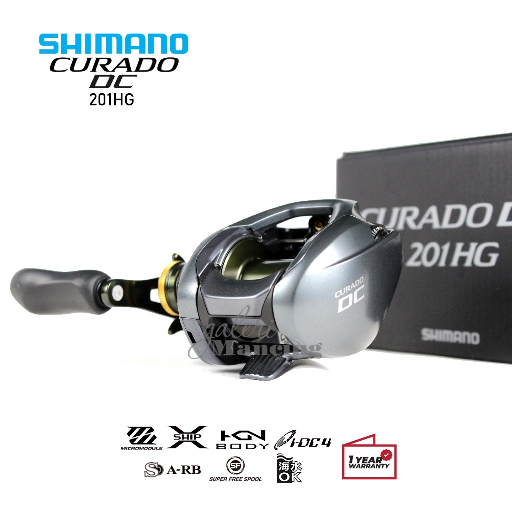 Jual Reel BC SHIMANO CURADO DC 201 HG/XG | Hagane Micromodule I-DC4 CI4+ | Baitcasting Laut [22 ...