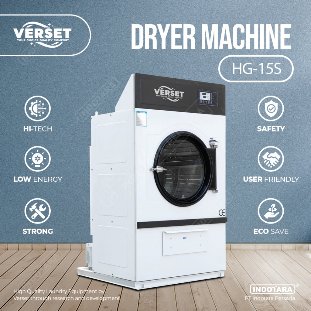 Jual Mesin Pengering Laundry Verset Tumble Dryer Machine Steam Heated HG-15S | Shopee Indonesia