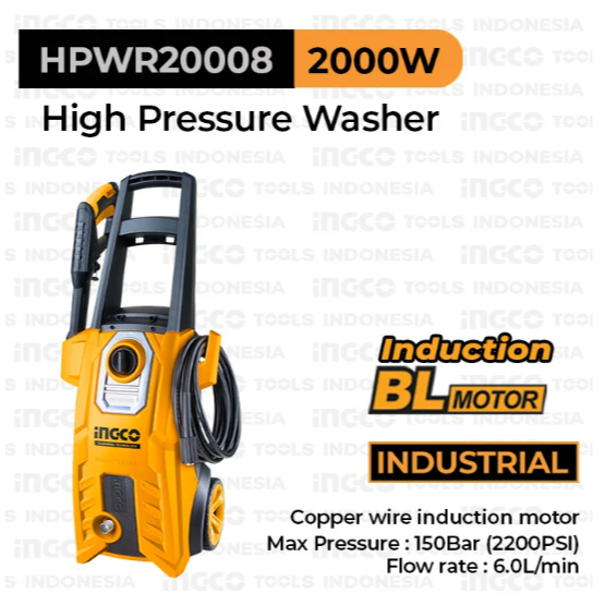 Jual Mesin Pompa Cuci Steam Pressure Washer Mobil Brushless Jet Cleaner ...