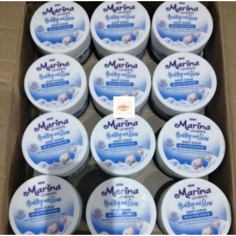 Jual Marina Body Scrub / Lulur 185ml( biru) | Shopee Indonesia