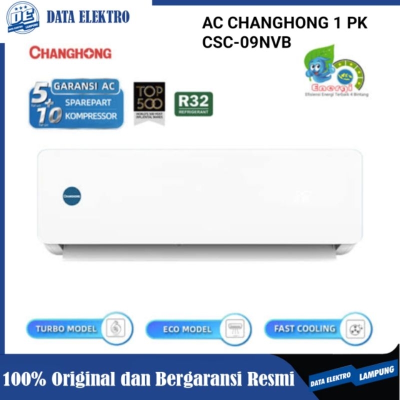 Jual AC Changhong 1 PK R32 Gold Fine CSC09NVB4 Garansi Resmi 10 Tahun | Shopee Indonesia