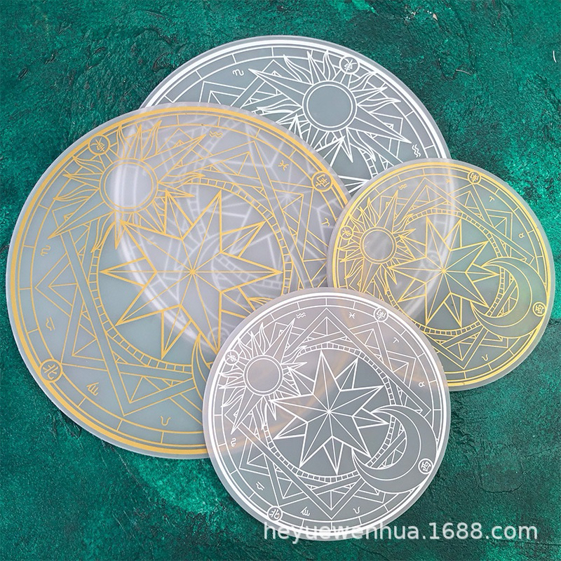 Jual Cutting mat bulat cantik magic bintang star alas cutter journaling ...