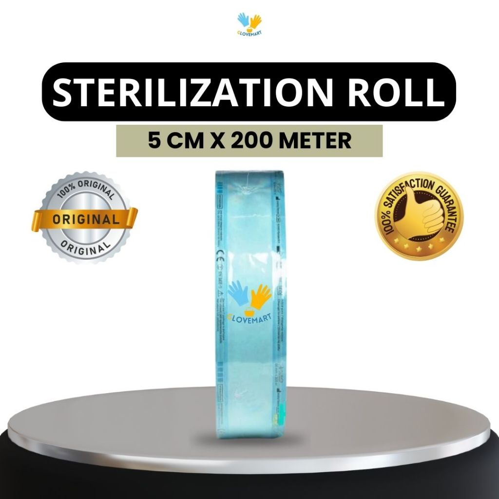 Jual Sterilization Roll 5mm x 200m / Sterilization Pouch 5cm x 200m ...