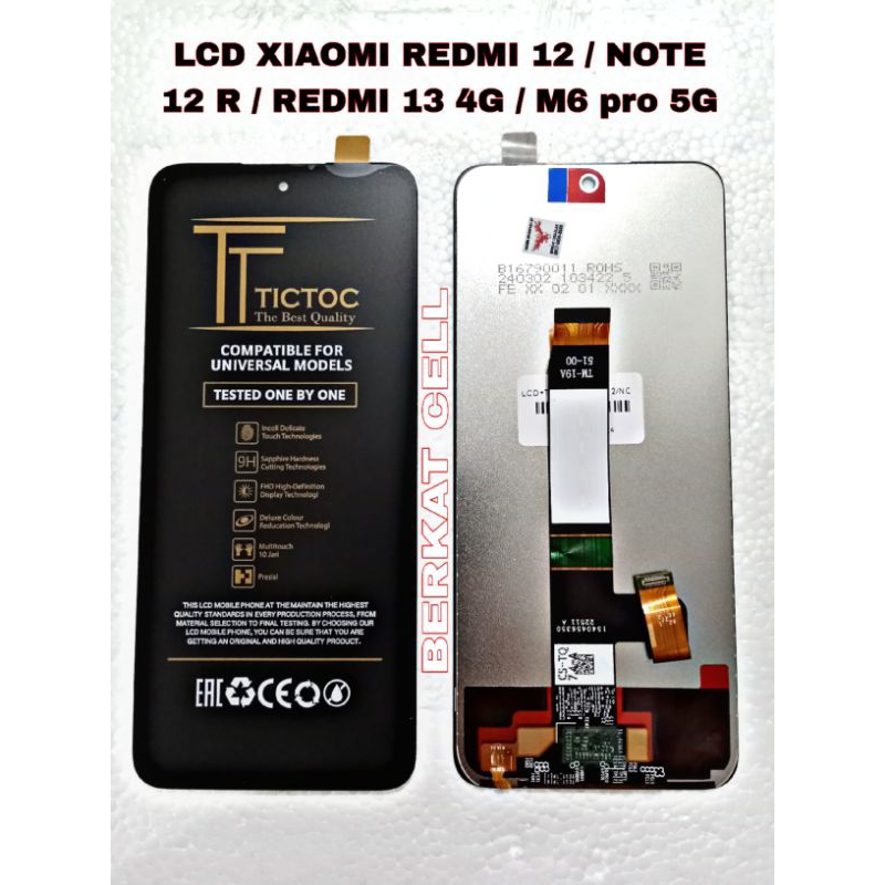 Jual LCD XIAOMI REDMI 12 / NOTE 12 R / REDMI 13 4G / POCO M6 PRO 5G ...