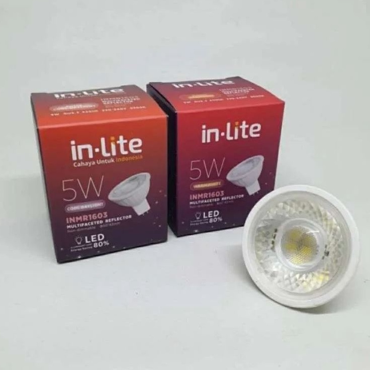 Jual Lampu LED SPOTLIGHT IN LITE MR16 Bohlam INLITE LED 5W 5 Watt MR16 ...