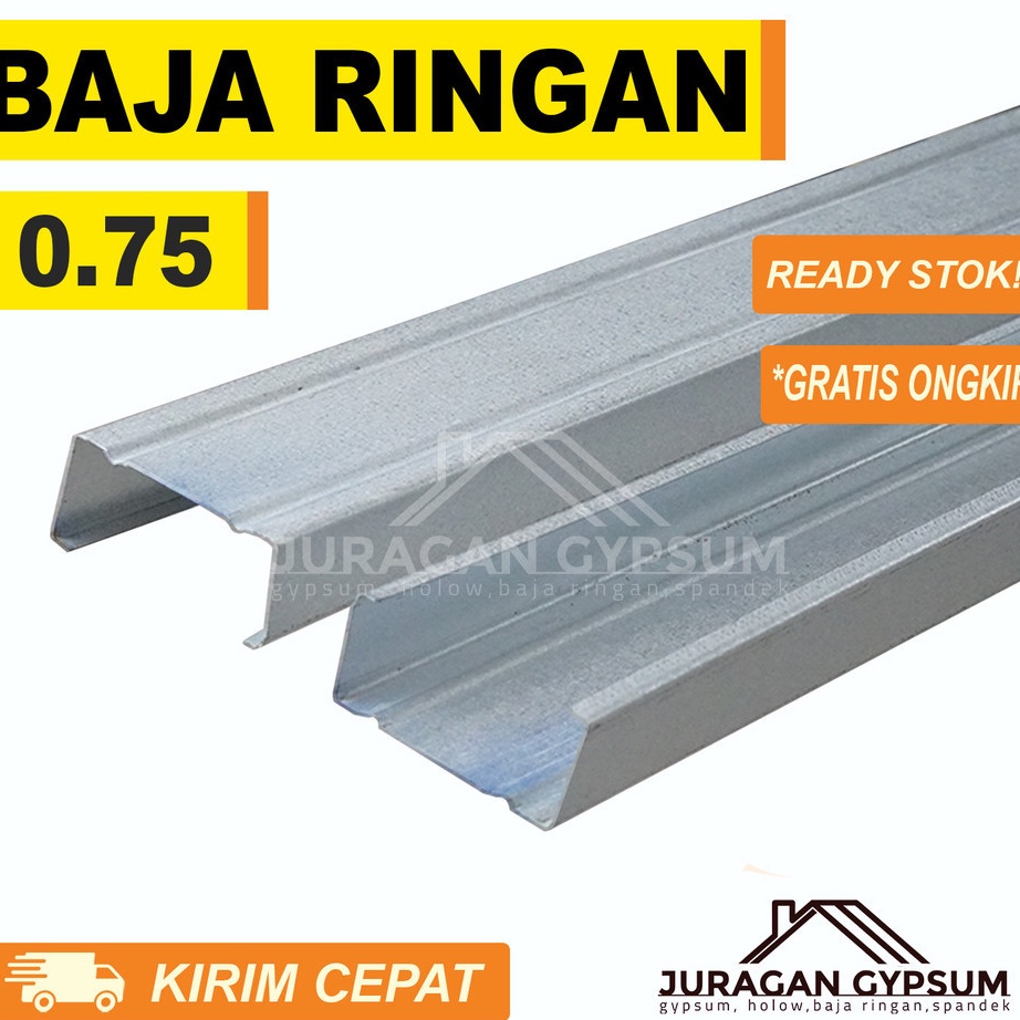 Jual Baja Ringan C75 75 Full Baja ringan 75 Canal C panjang 6 meter | Shopee Indonesia