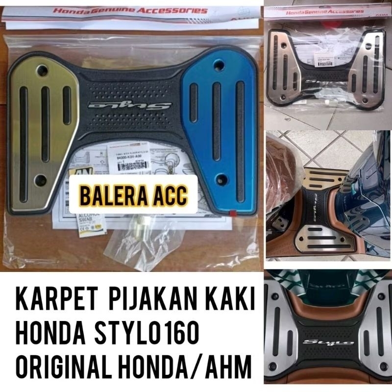 Jual Karpet Bordes Pijakan Kaki Honda Stylo 160 Original Honda Ahm | Shopee Indonesia