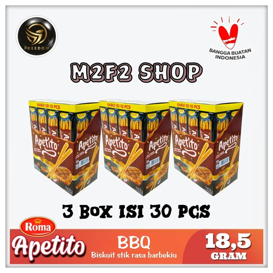 Jual Roma Apetito Biskuit Stik Renyah & Gurih Rasa BBQ - 18,5 gr ...