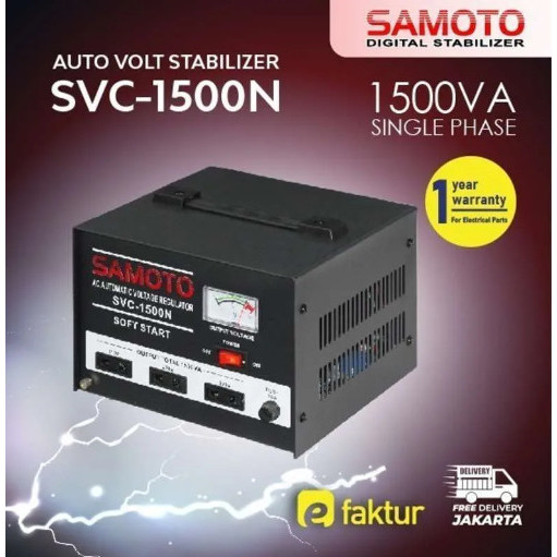 Jual SVC1500N Samoto Stabilizer Servo Motor 1500Va Single Phase ...