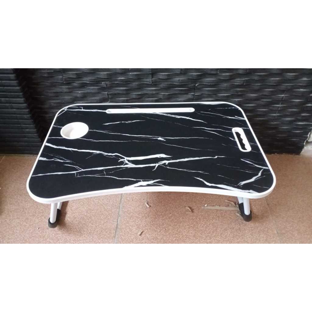 Jual Meja laptop MOTIF MARMER free KARDUS UKURAN Jumbo meja laptop ...