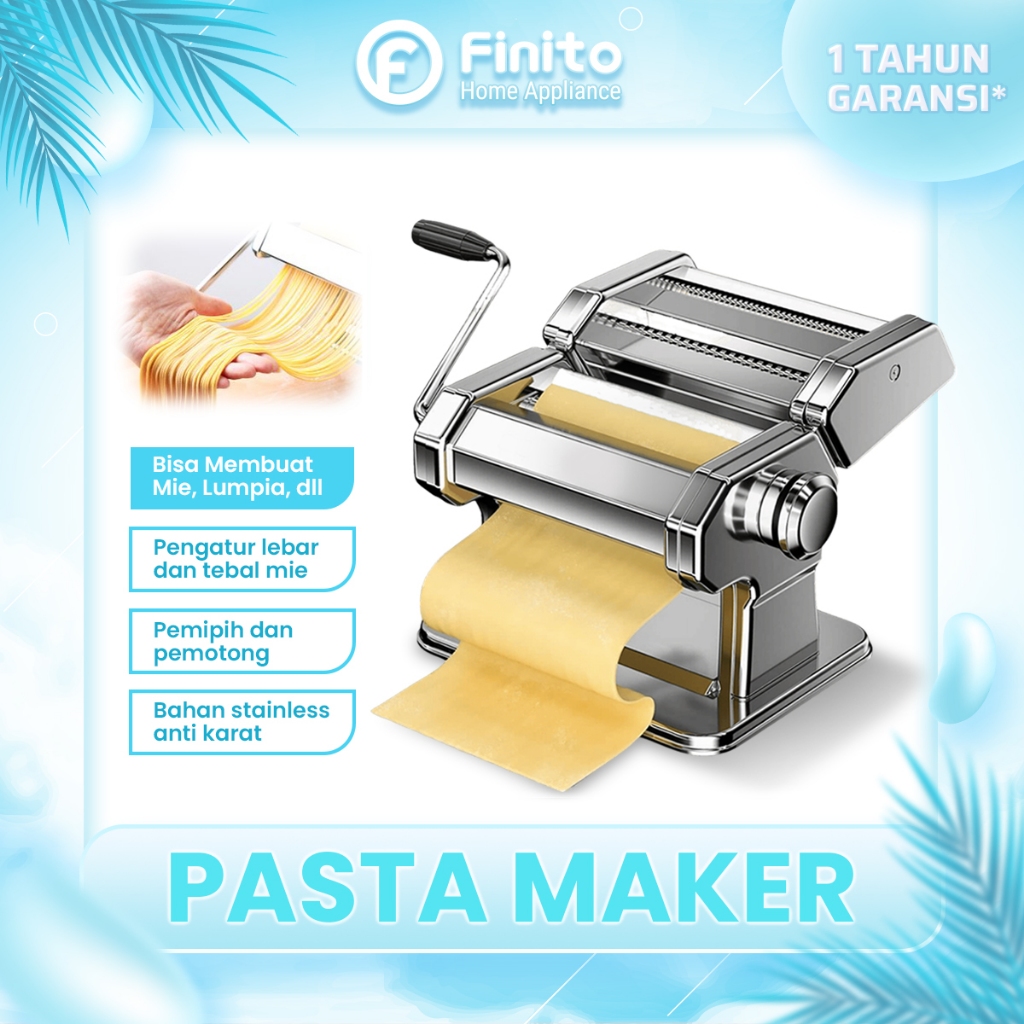 Jual FINITO Alat Pembuat Mie Pasta Maker Gilingan Mie Ampia Atlas 150 Stainless High Quality ...