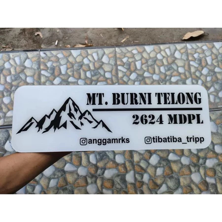 Jual Papan Gunung Papan Tulisan gunung Papan Penanda Pendakian Akrilik ...