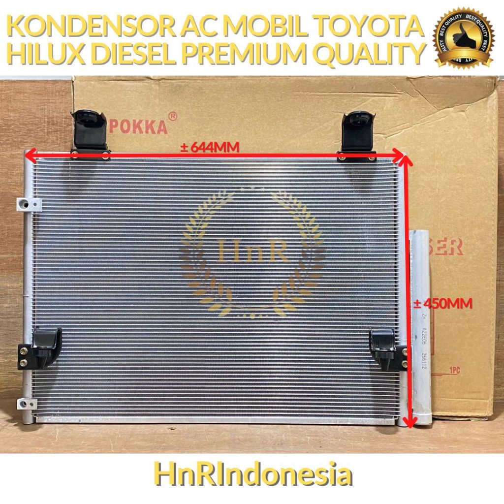 Jual Kondensor AC Mobil Toyota Hilux Diesel CONDENSOR PREMIUM QUALITY ...