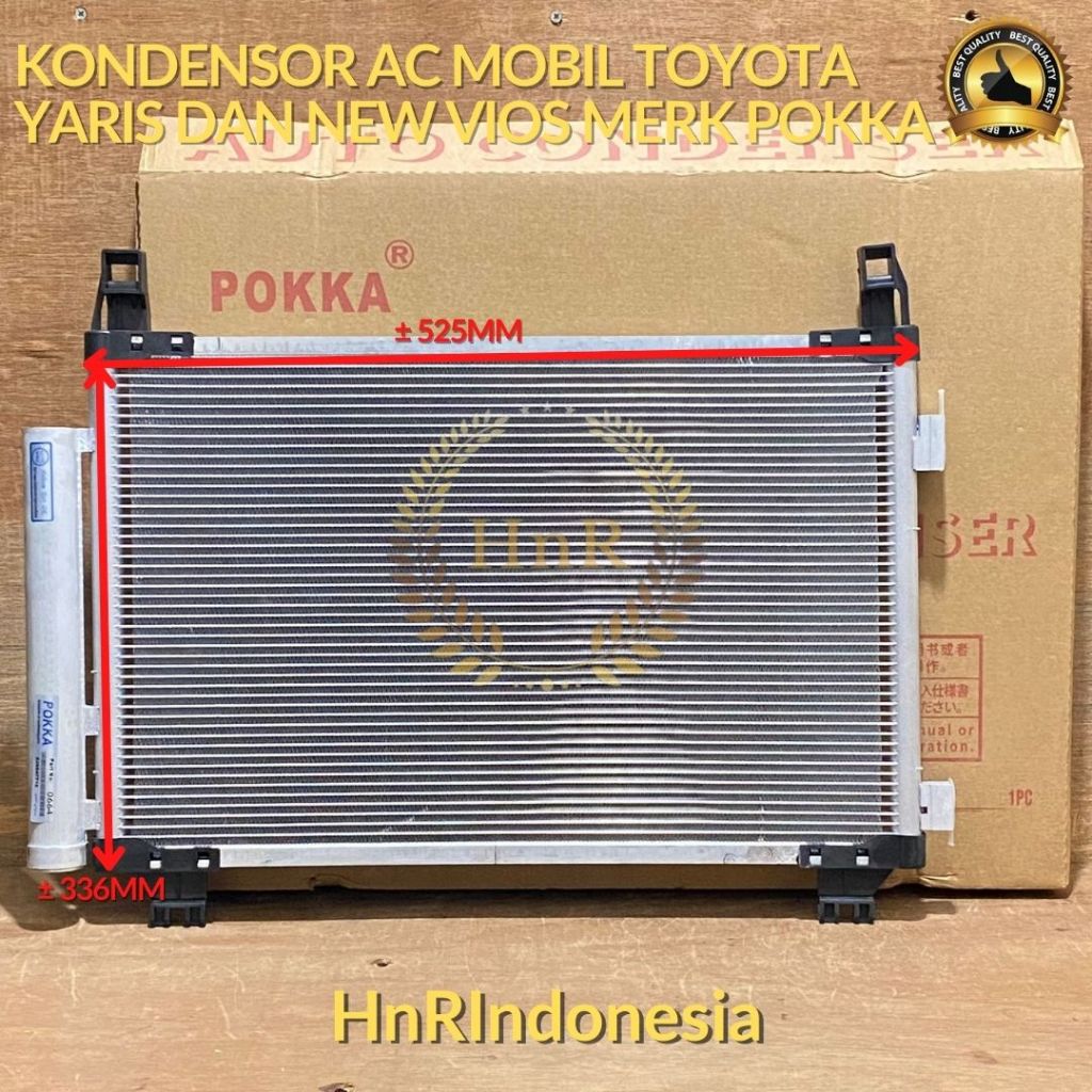 Jual Kondensor AC Mobil Toyota Yaris New Vios CONDENSOR PREMIUM QUALITY ...