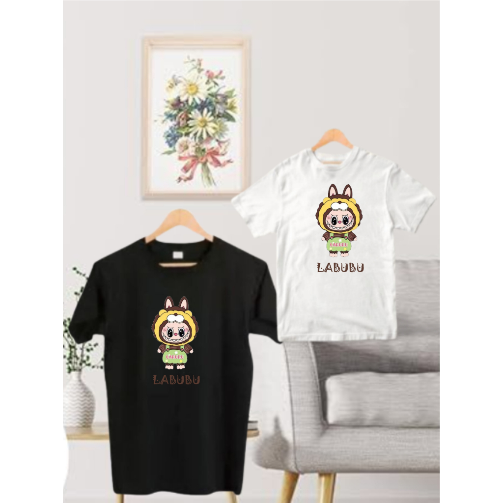 Jual oblong hitam putih anak-anak gbr LABUBU . | Shopee Indonesia