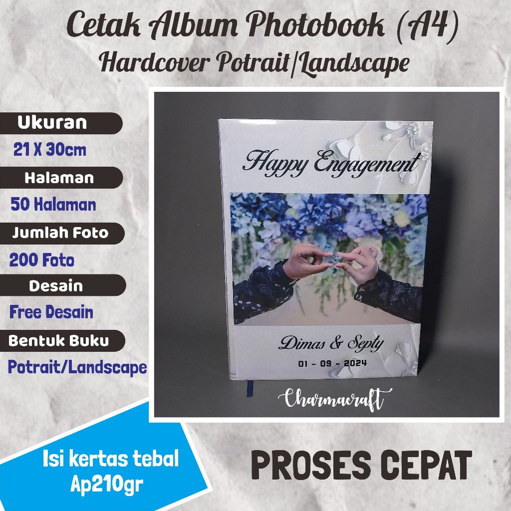 Jual CETAK PHOTOBOOK CUSTOM - YEARBOOK ALBUM FOTO UKURAN A4 (GRATIS ...