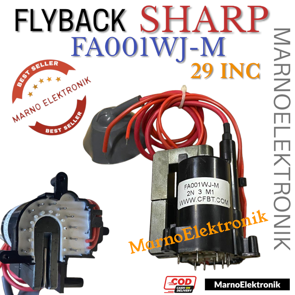 Jual PLAYBACK FLYBACK SHARP 29INC FA001WJ-M FBT SHARP 29 INC FA001 WJ-M ...