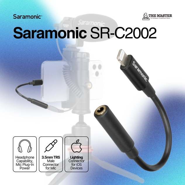 Jual Saramonic SR-C2002 Adapter Cable 3.5mm TRRS to Lightning iOS ...