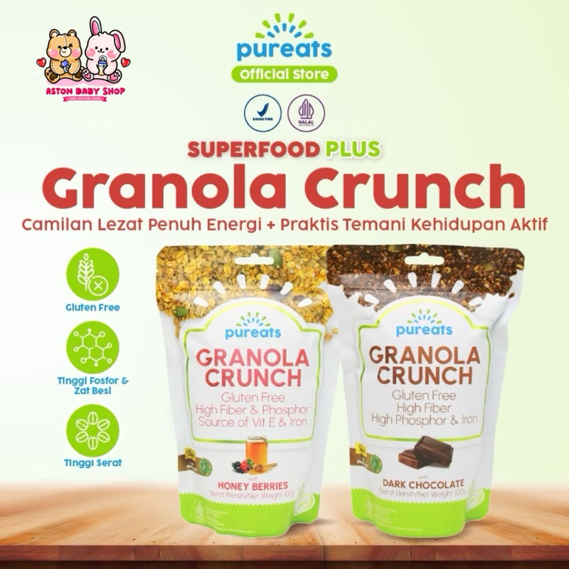 Jual Pureats Granola Crunch / Cereal Oat Instant / Granola Sehat ...