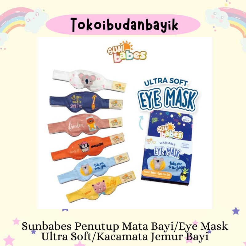 Jual Sunbabes Penutup Mata Bayi/Eye Mask Ultra Soft/Kacamata Jemur Bayi ...