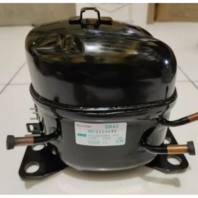 Jual kompresor kulkas / compressor kulkas fuji sr43 1/8hp | Shopee ...
