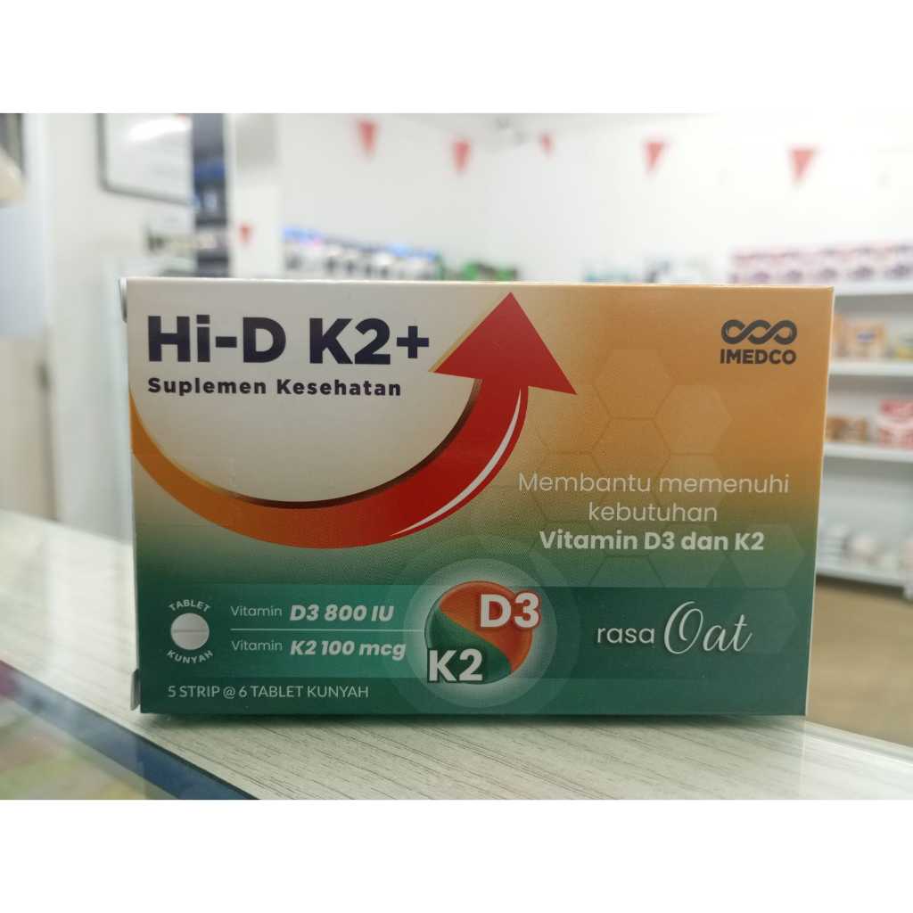 Jual Hi D K2 + Vitamin D dan K2 STRIP (6 TAB) | Shopee Indonesia