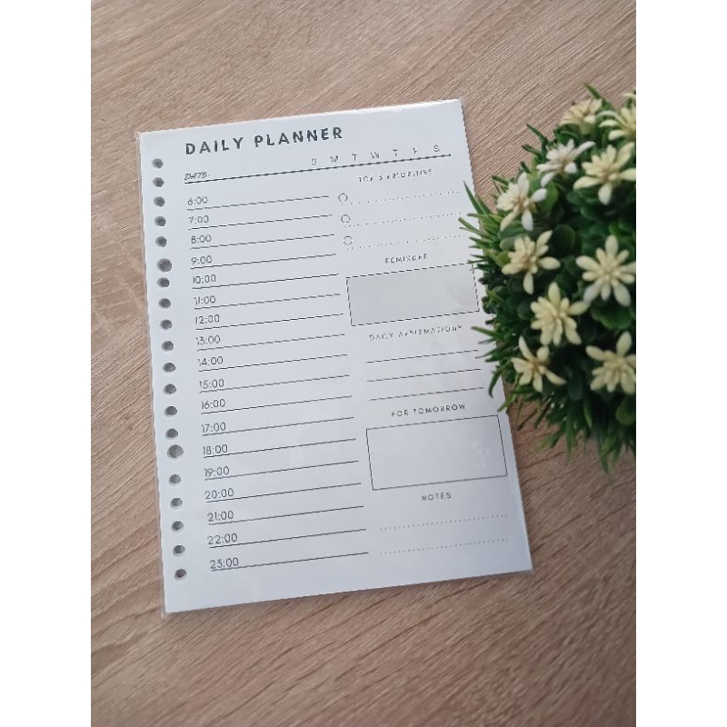 Jual KERTAS BINDER DAILY PLANNER | RENCANA HARIAN | Shopee Indonesia