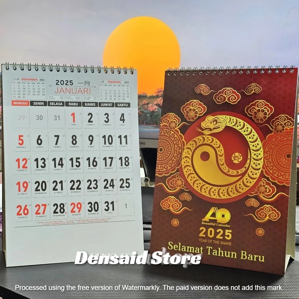 Jual KALENDER MEJA SPIRAL MODEL HORIZONTAL / VERTICAL 2025 | Shopee ...