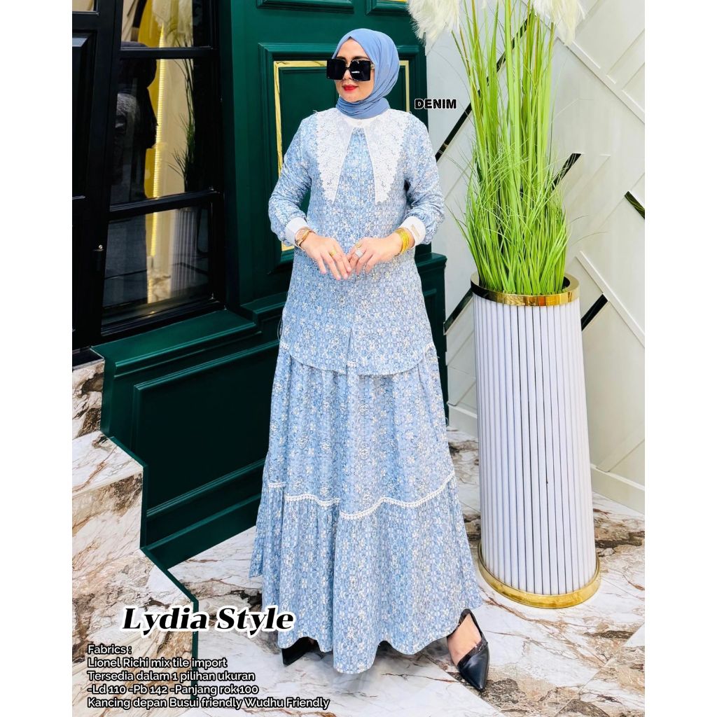Jual Gamis Muslimah Lydia Style - Bahan Armany Silk Mix Lionel Richie ...